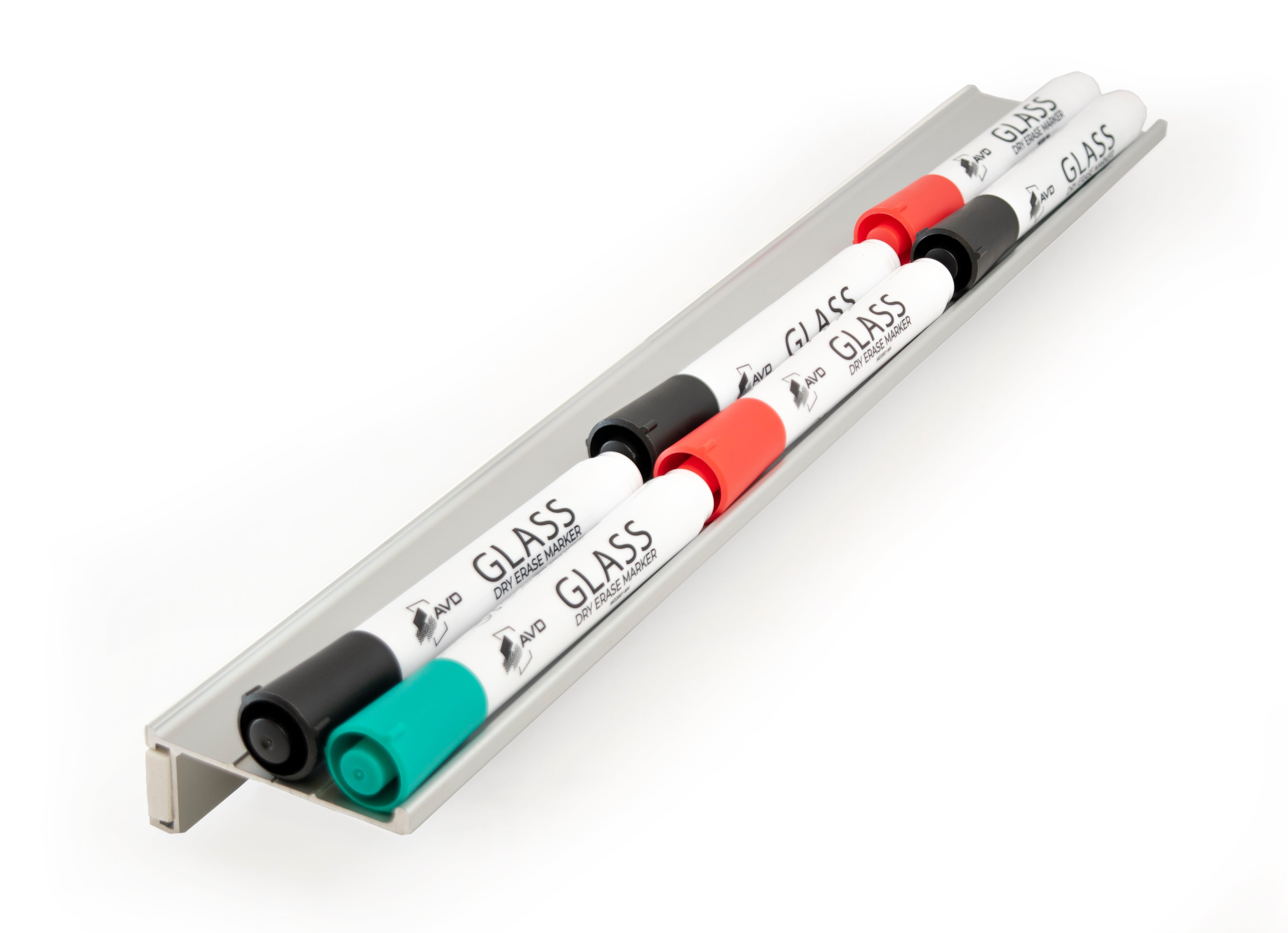 Magnetic Marker Tray for Glass Dry-Erase Boards | Audio-Visual Direct