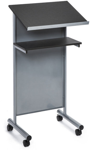 Audio-Visual Direct® | Portable Presentation Lectern With Wheels