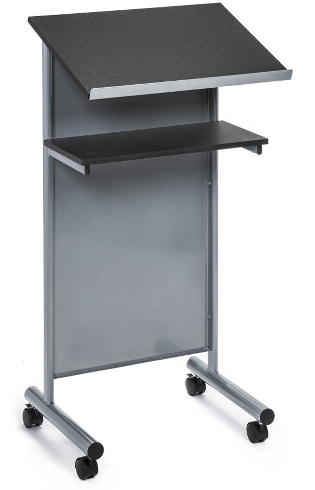 Audio-Visual Direct® | Portable Presentation Lectern With Wheels