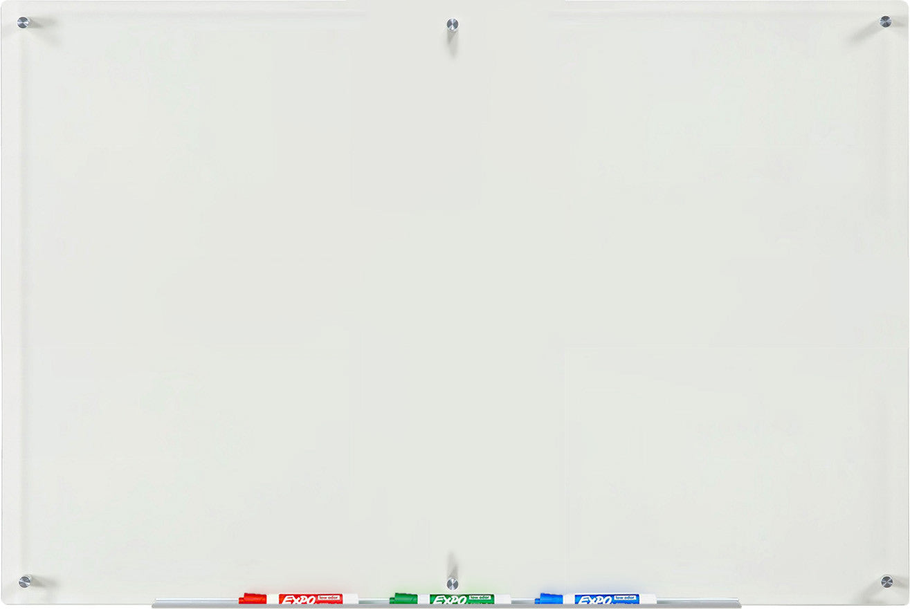 Audio-Visual Direct® | Clear Glass Dry-Erase Board - For Home & Office