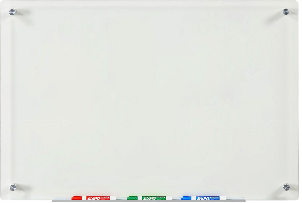 Audio-Visual Direct® | Clear Glass Dry-Erase Board - For Home & Office